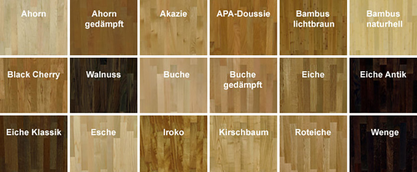 holzarten von Bodenleger Günter in Villingen-Schwenningen